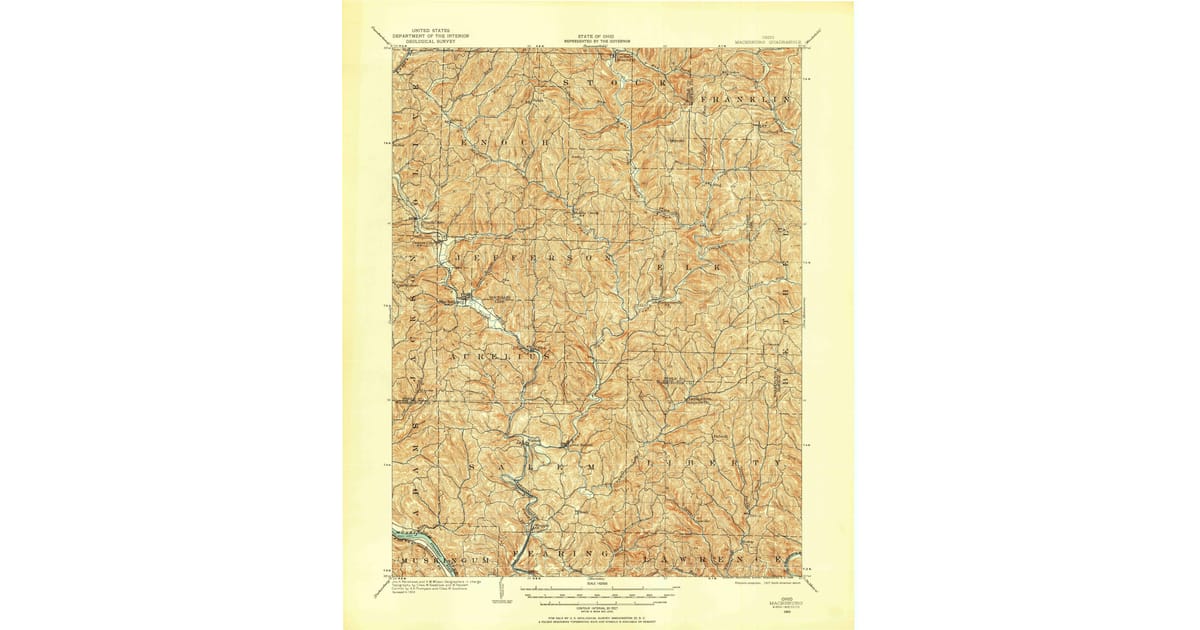 Old Maps of Moundsville, OH for Hiking & Exploration | Pastmaps