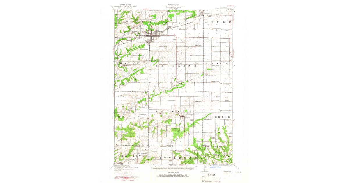 Old Maps of Macomb, IL for Genealogy | Pastmaps
