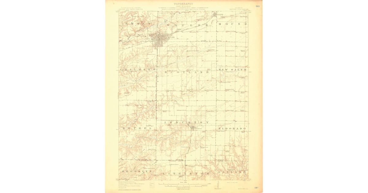 1914 Map of Macomb, IL — High-Res | Pastmaps