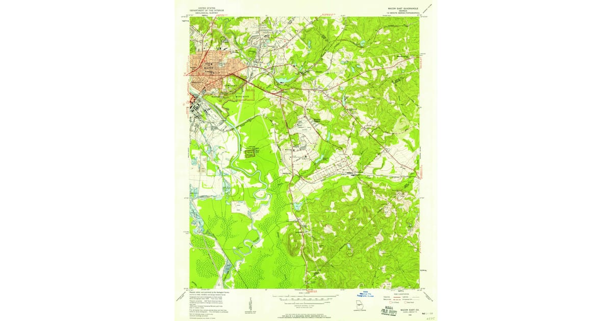 Old Maps of Smithsonia, Macon | Pastmaps