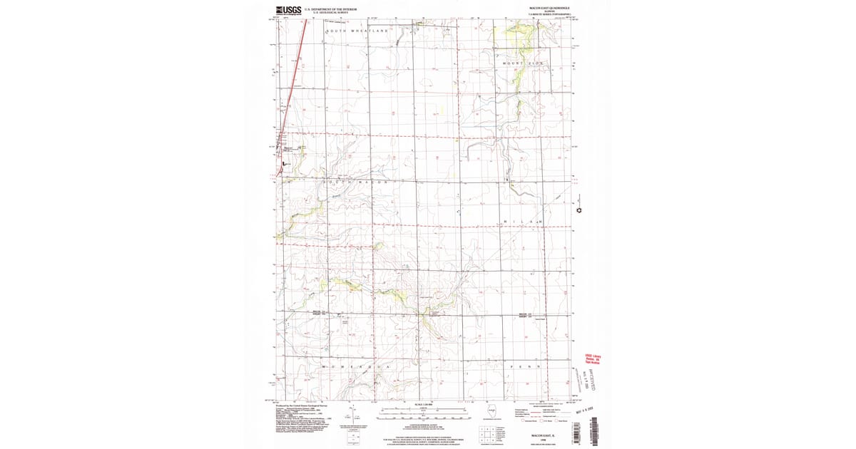 1998 Map of Macon East, Macon County, IL — High-Res | Pastmaps