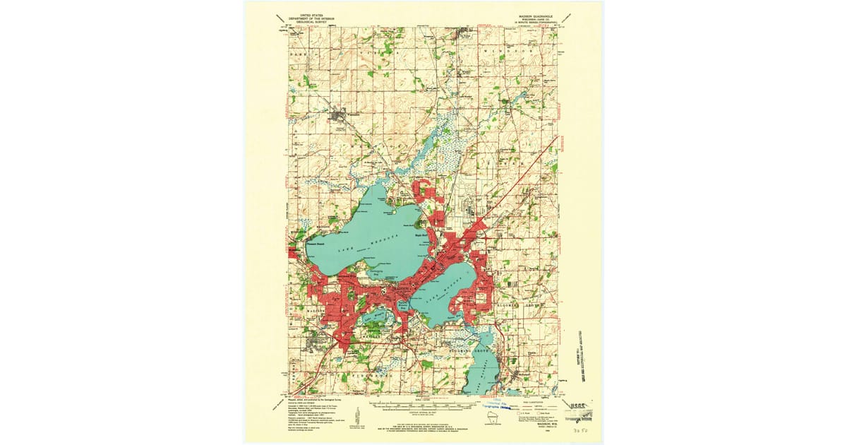 1959 Map of Madison, WI — High-Res | Pastmaps