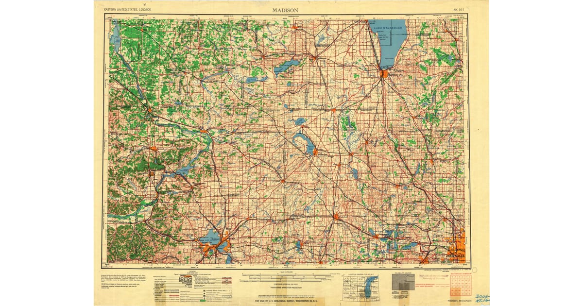 1960 Map of Madison, WI — High-Res | Pastmaps