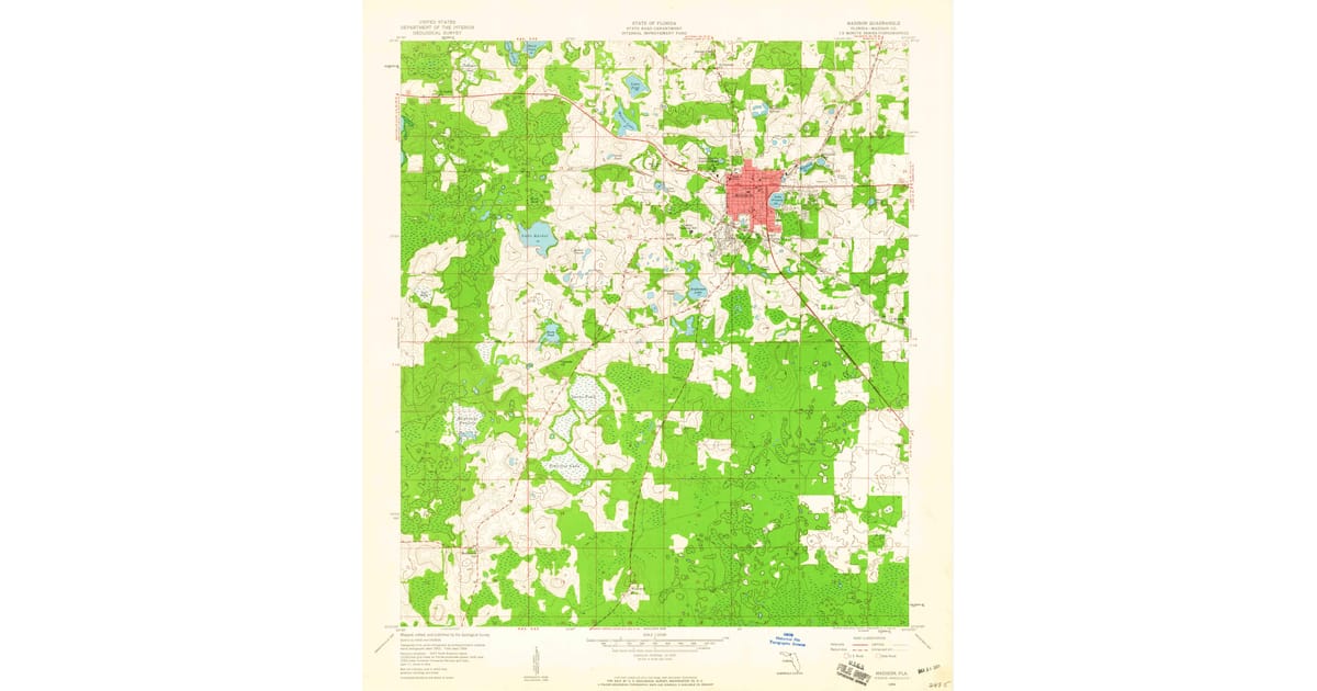 1959 Map of Madison, FL — High-Res | Pastmaps
