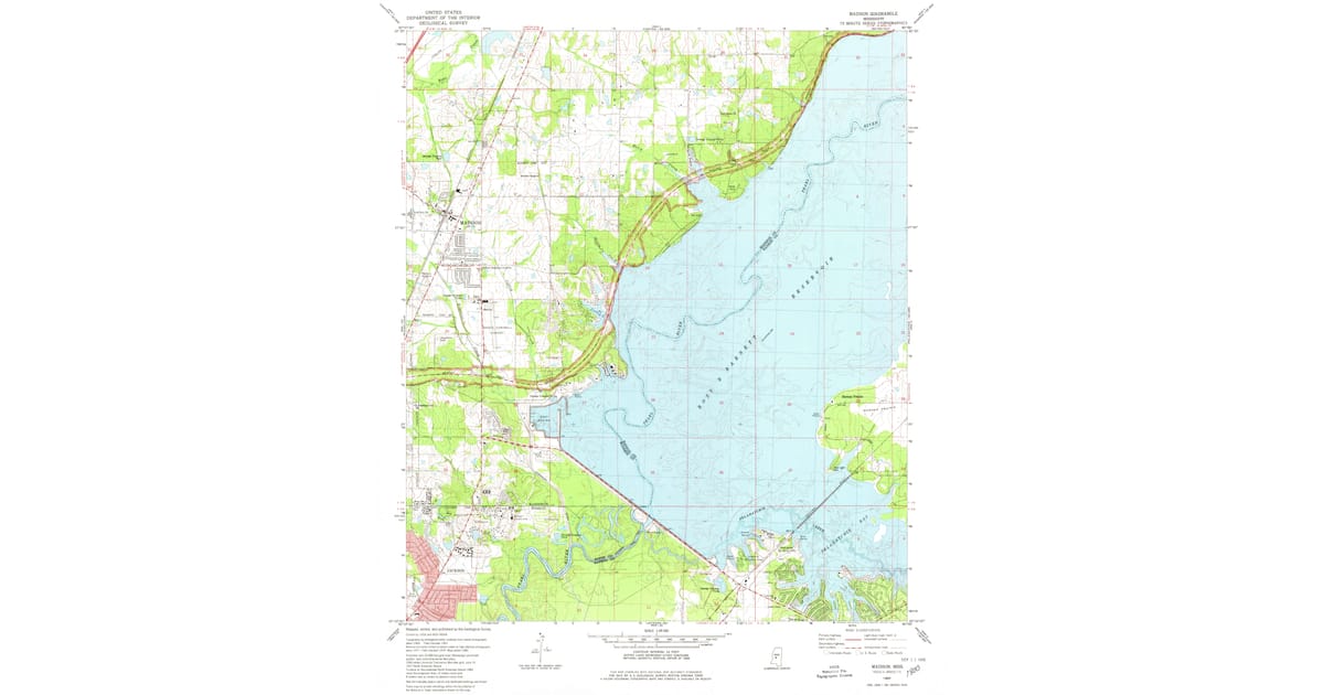 1980s Maps of Forest Point, MS | Pastmaps