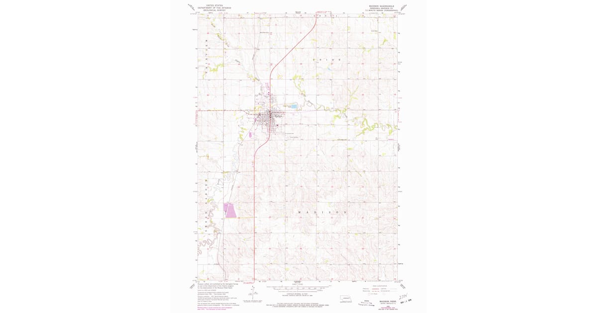 1970s Maps of Madison County, NE | Pastmaps