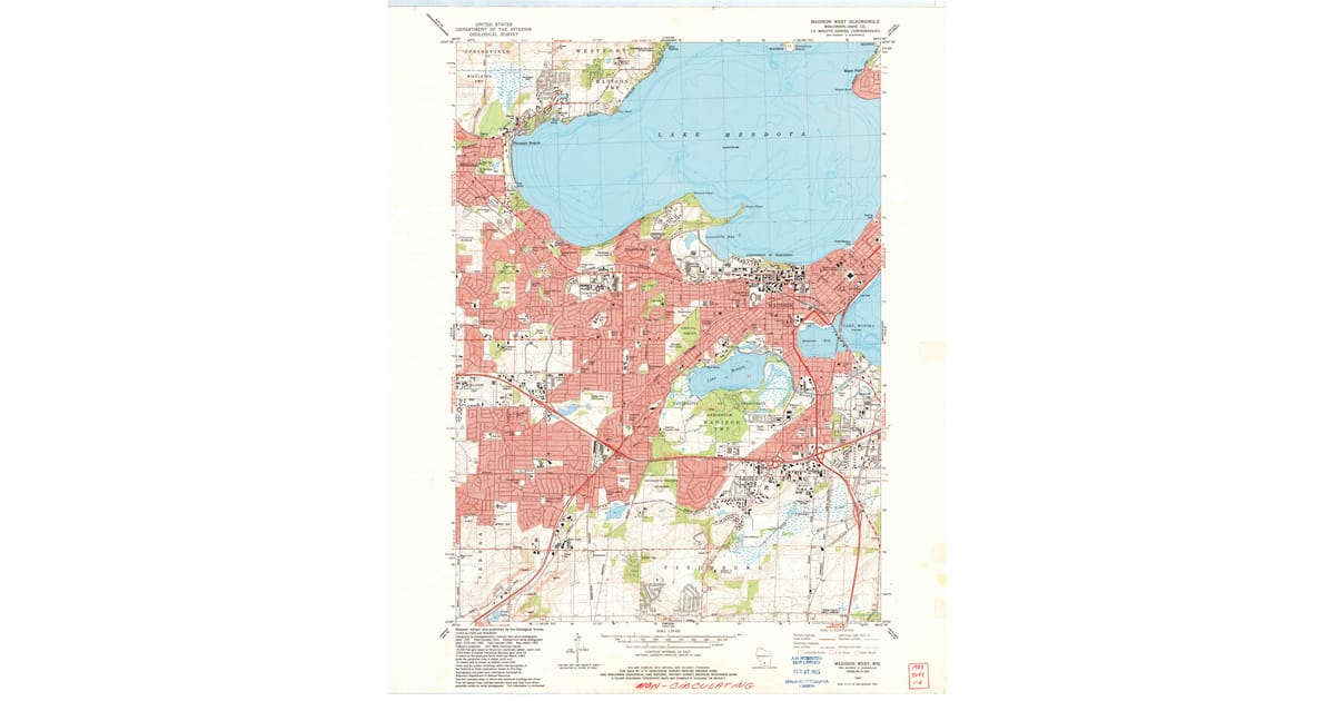 1980s Maps of Shorewood Hills, WI | Pastmaps
