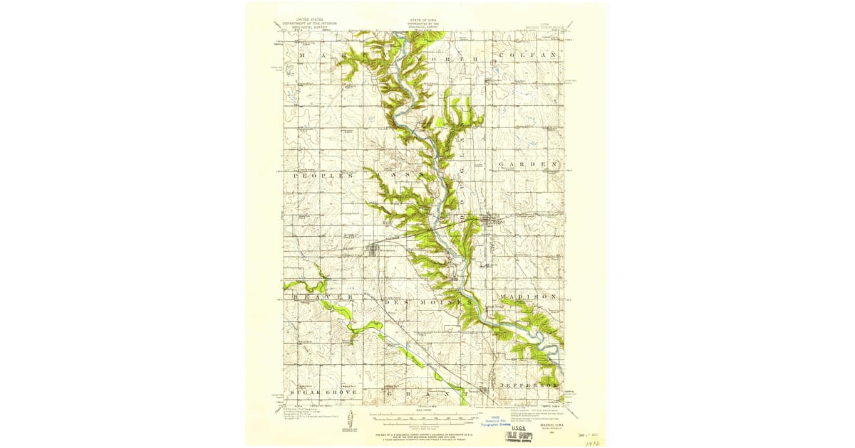 Old Maps of Madrid, IA | Pastmaps