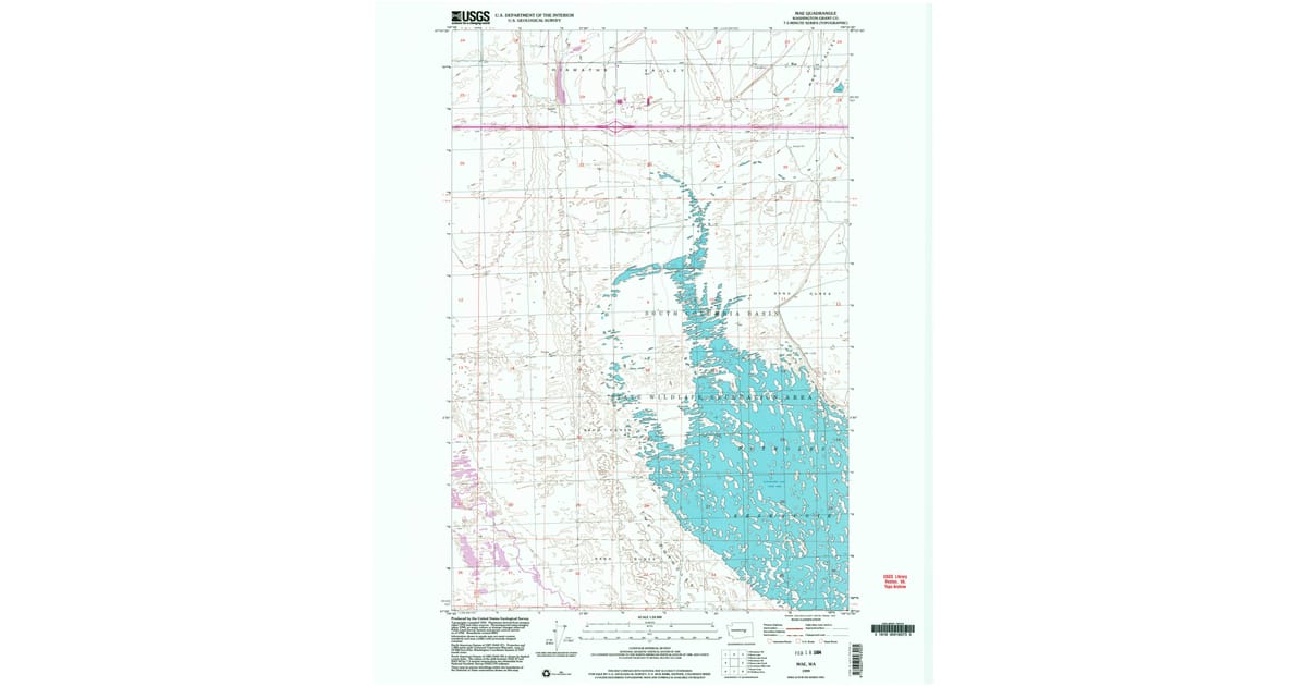 1999 Map of Mae, Grant County, WA — High-Res | Pastmaps