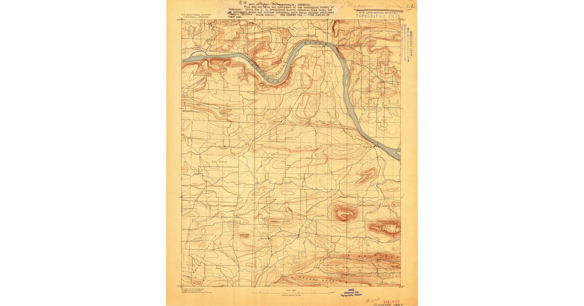 Old Historical Maps of Ratcliff, AR | Pastmaps