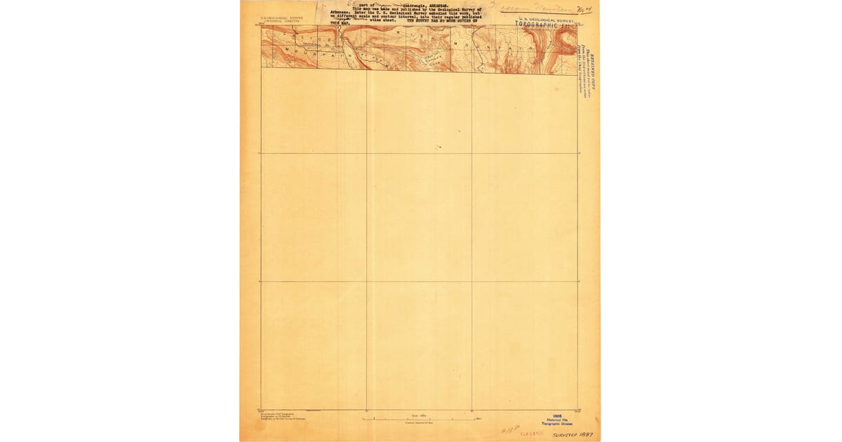 1887 Map of Magazine Mountain #4, Logan County, AR — High-Res | Pastmaps