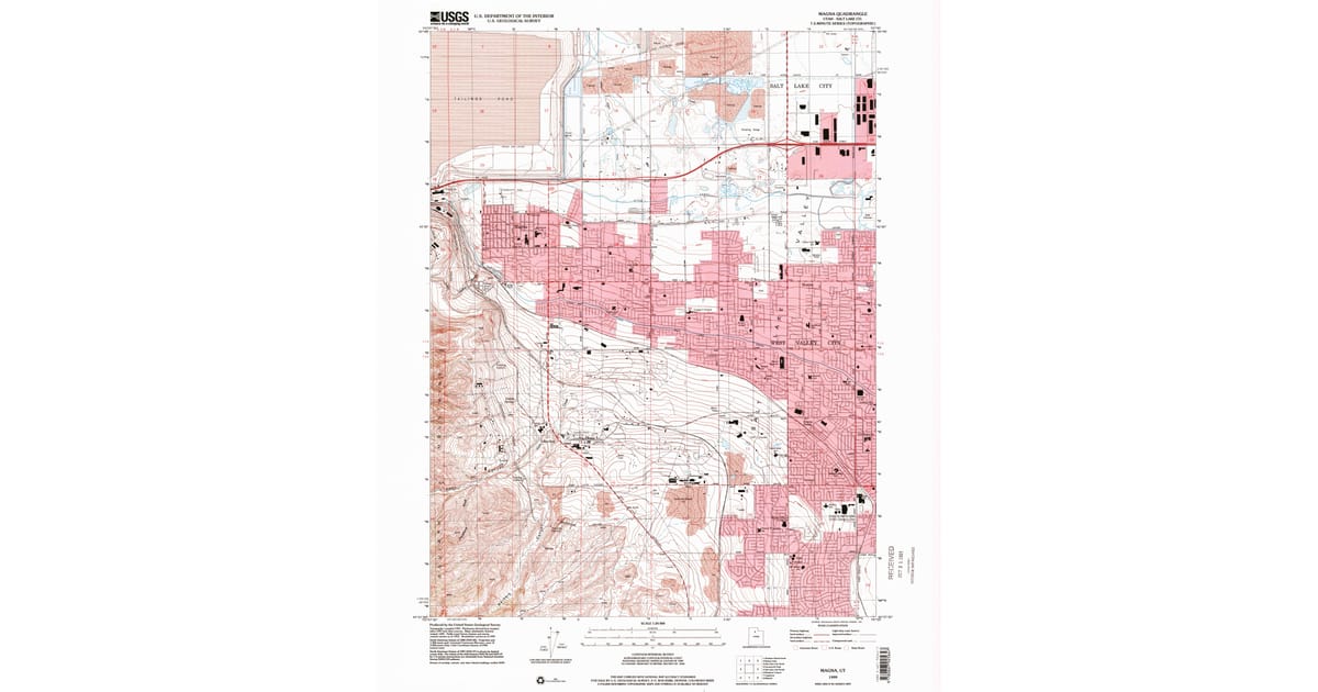 1999 Map of Magna, UT — High-Res | Pastmaps