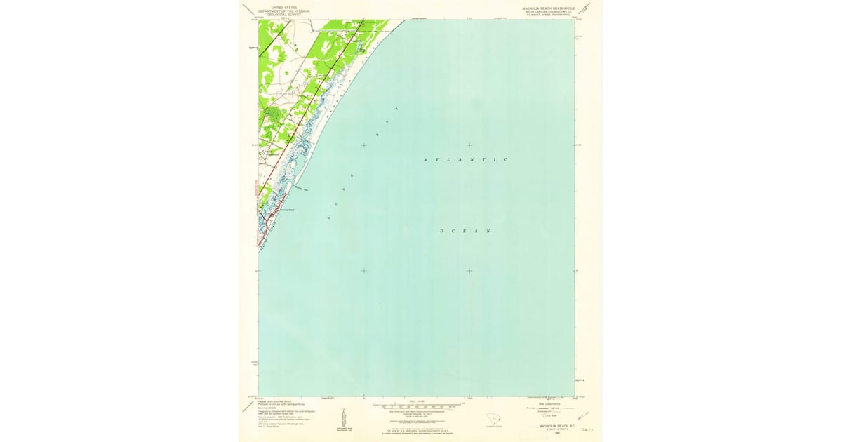 Old Maps of Litchfield Breezes, Georgetown County for Hiking ...