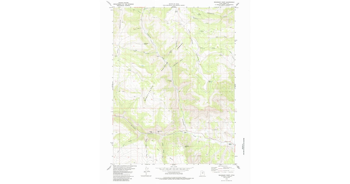 1979 Map of Mahogany Point, Emery County, UT — High-Res | Pastmaps
