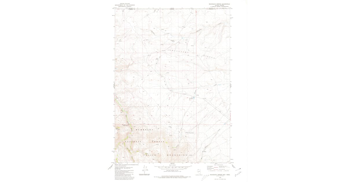 1980 Map of Mahogany Spring, Humboldt County, NV — High-Res | Pastmaps