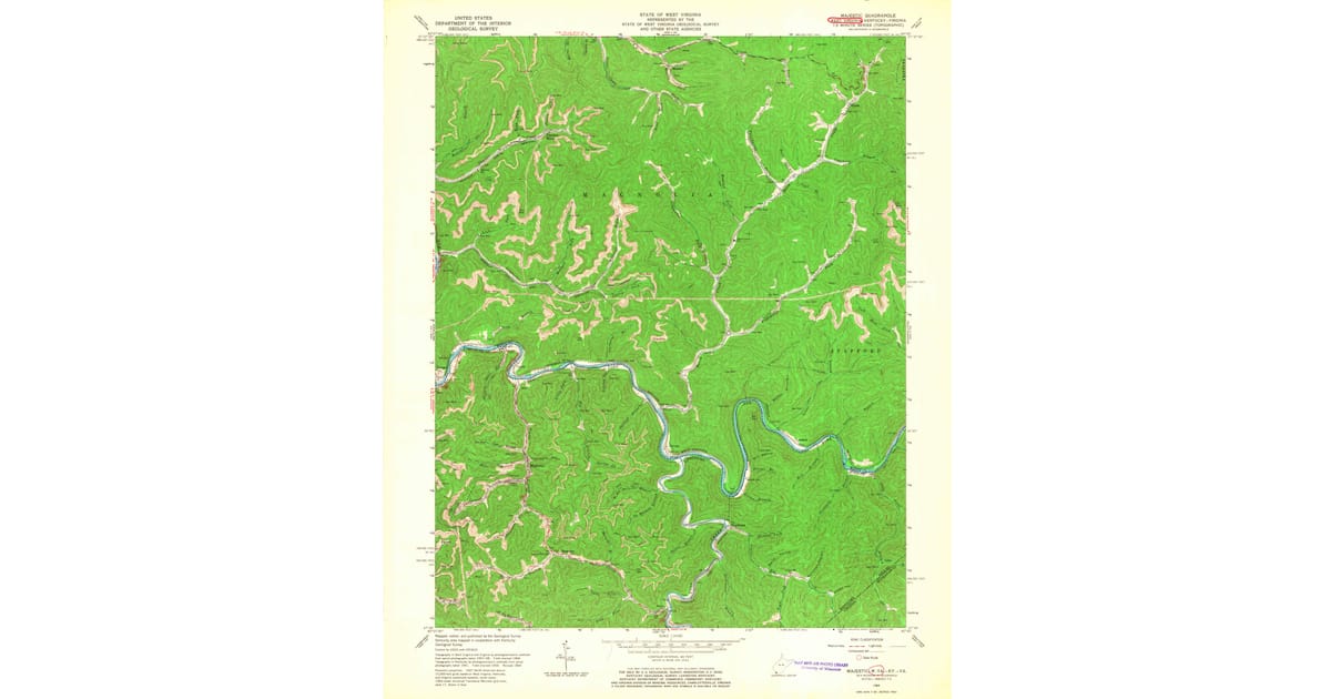 1964 Map of Majestic, Mingo County, WV — High-Res | Pastmaps