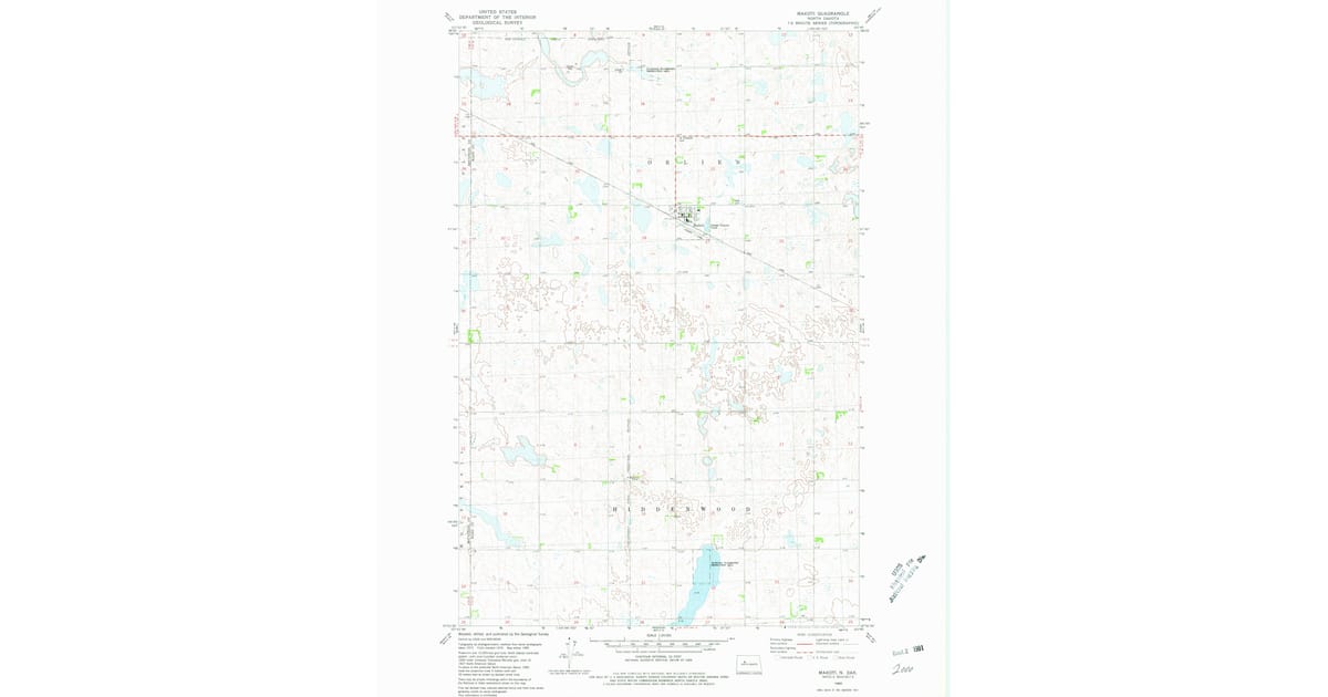 1980 Map of Makoti, ND — High-Res | Pastmaps