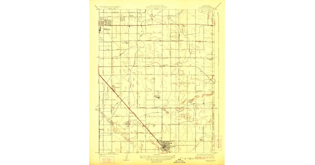Old Maps of Fowler, CA for Genealogy | Pastmaps