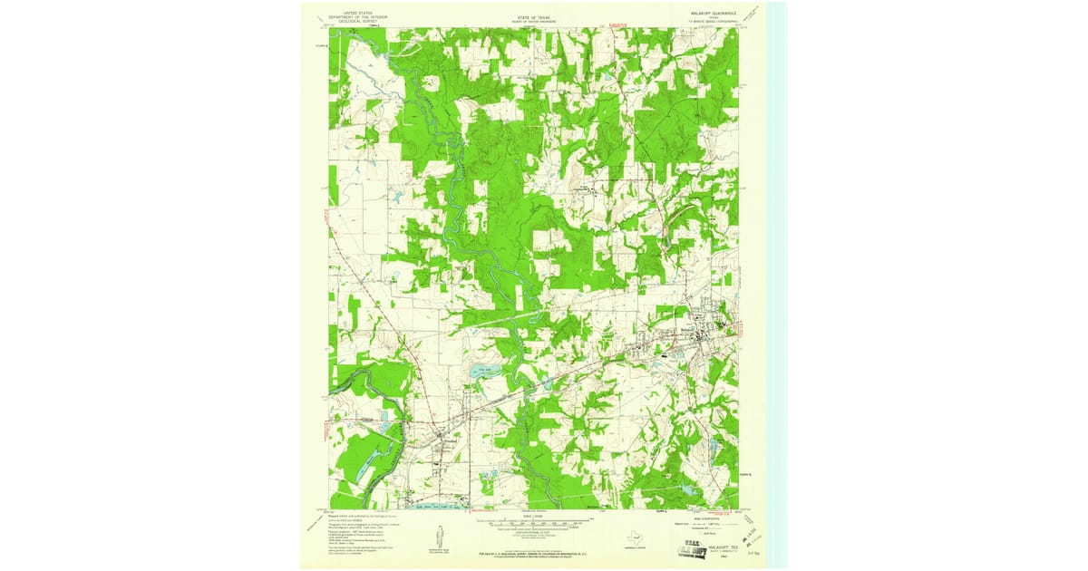1960 Map of Malakoff, TX — High-Res | Pastmaps