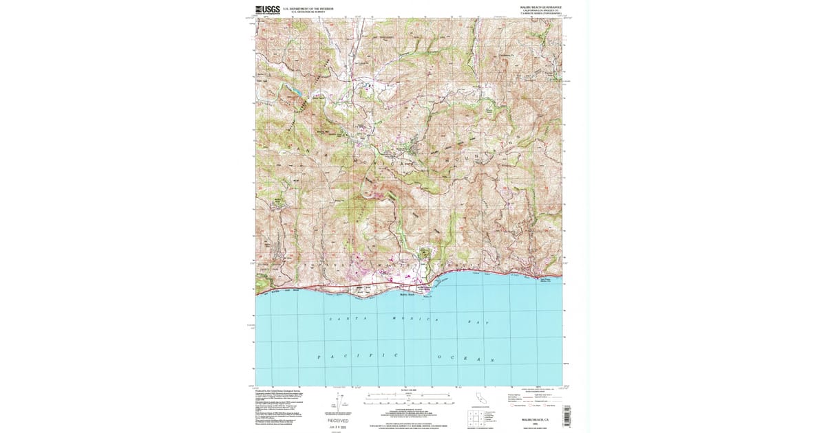 1990s Maps of El Nido, Unincorporated Santa Monica Mountains | Pastmaps