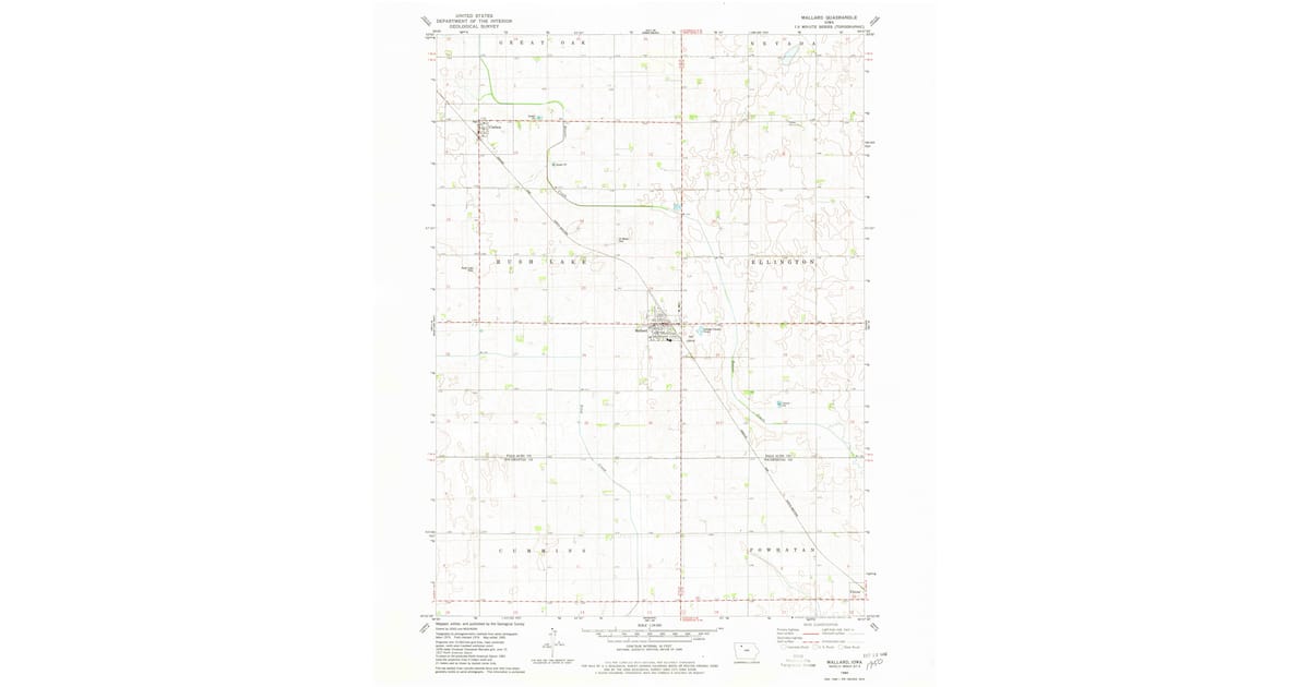 1980 Map of Mallard, IA — High-Res | Pastmaps