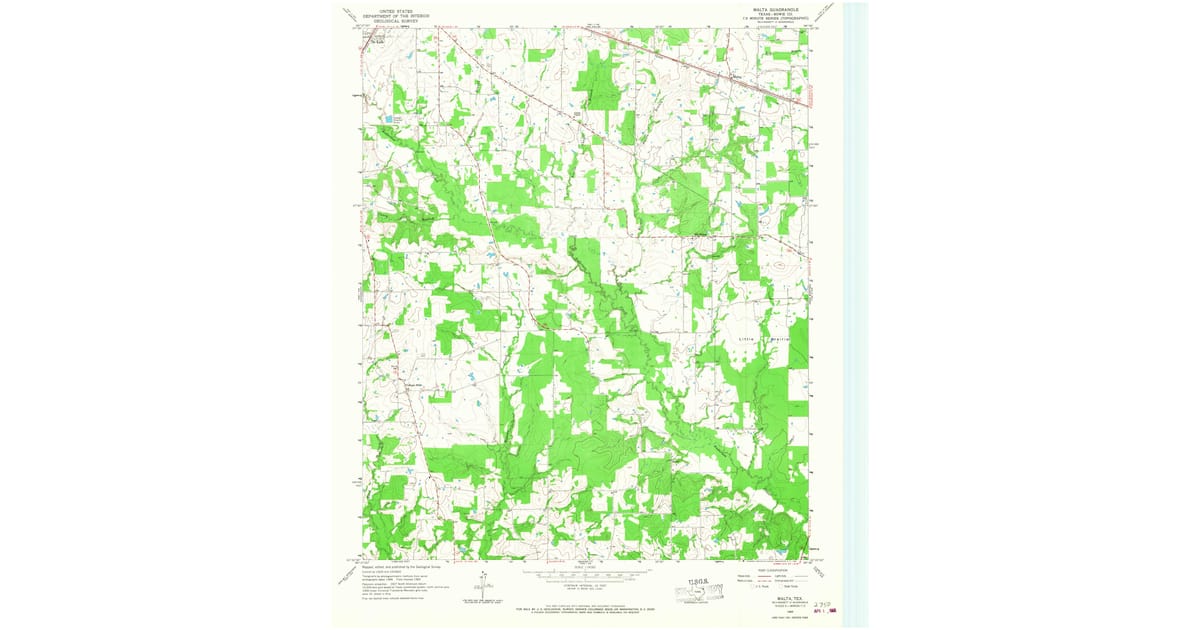 1960s Maps of Old Salem, TX | Pastmaps