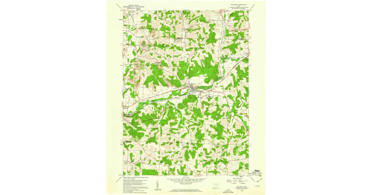 1960 Map of Malvern, OH — High-Res | Pastmaps
