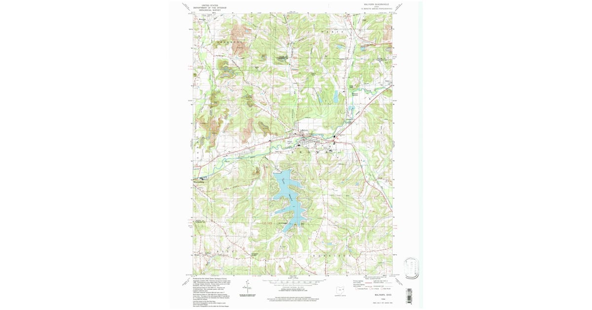 1994 Map of Malvern, OH — High-Res | Pastmaps