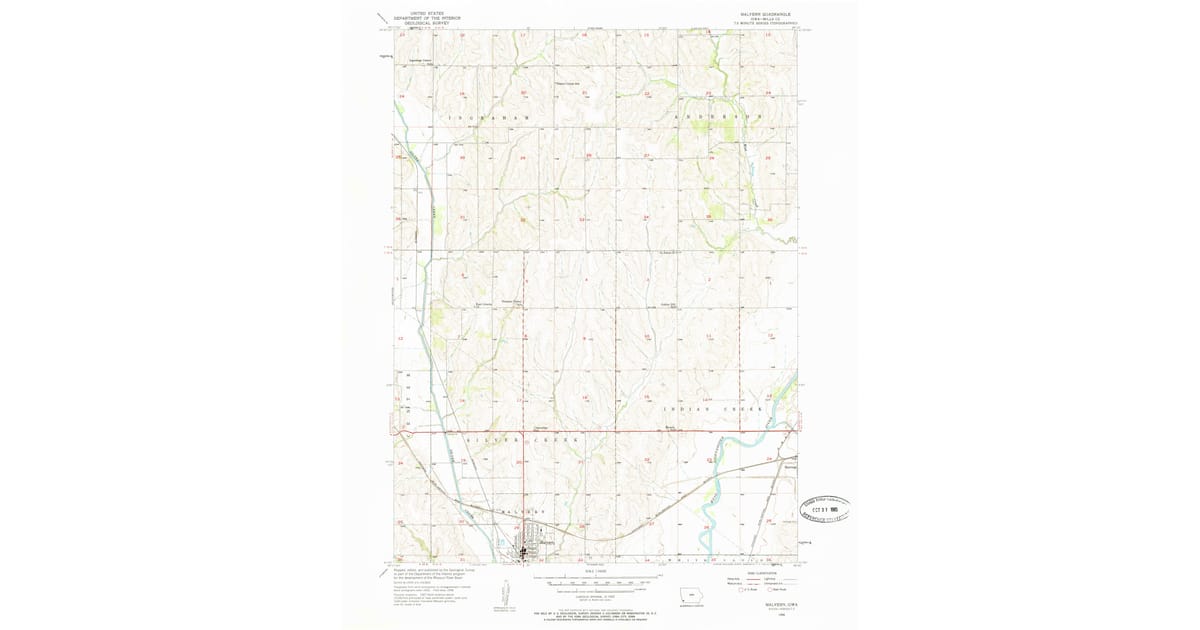 1956 Map of Malvern, IA — High-Res | Pastmaps