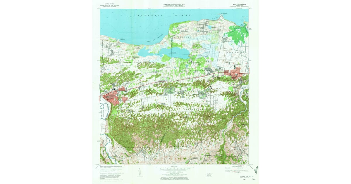 1960s Maps of Manatí | Pastmaps