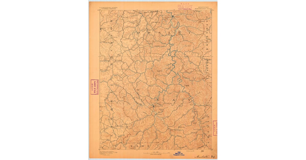 Old Maps of Jackson County, KY for Hiking & Exploration | Pastmaps