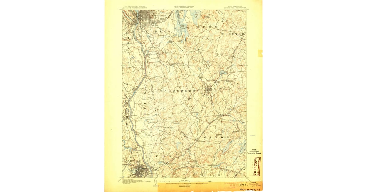 Old Maps of Litchfield, NH for Genealogy | Pastmaps