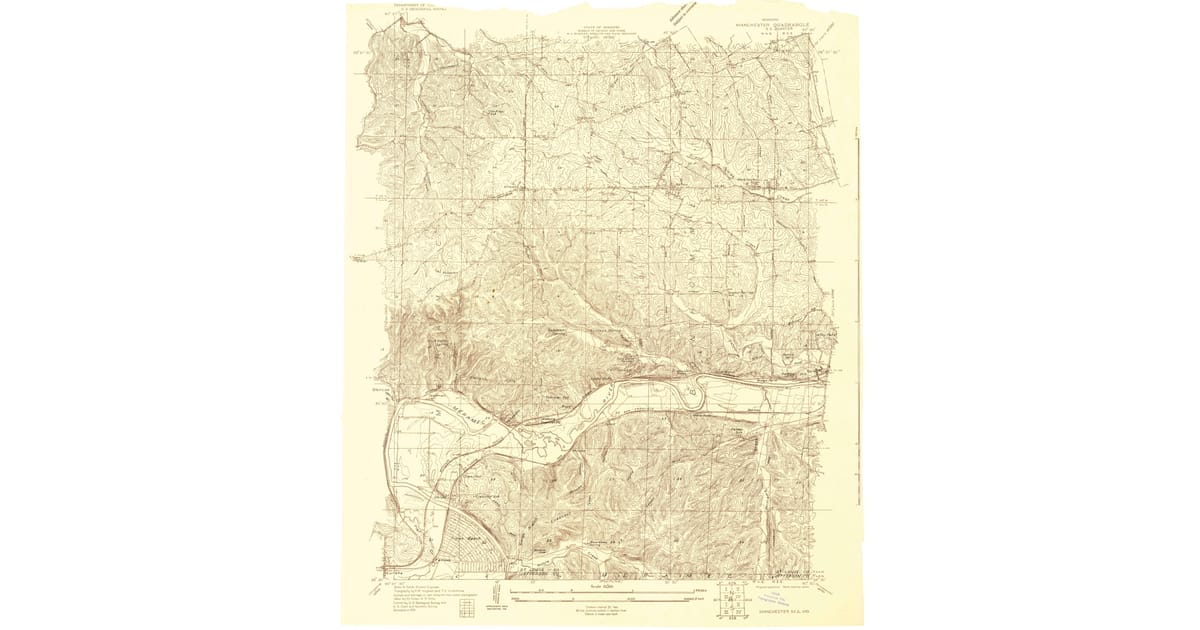 1931 Map of Manchester SE, St. Louis County, MO — High-Res | Pastmaps