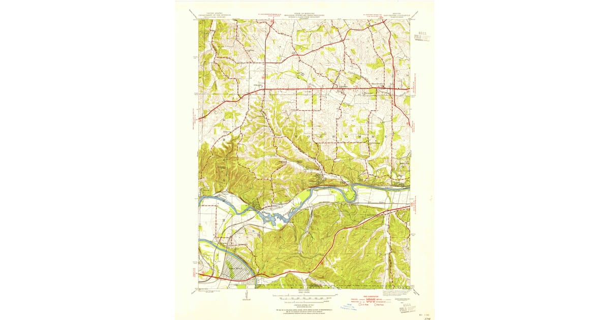 1945 Map of Manchester, MO — High-Res | Pastmaps