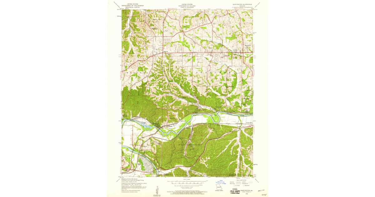 1954 Map of Manchester, MO — High-Res | Pastmaps