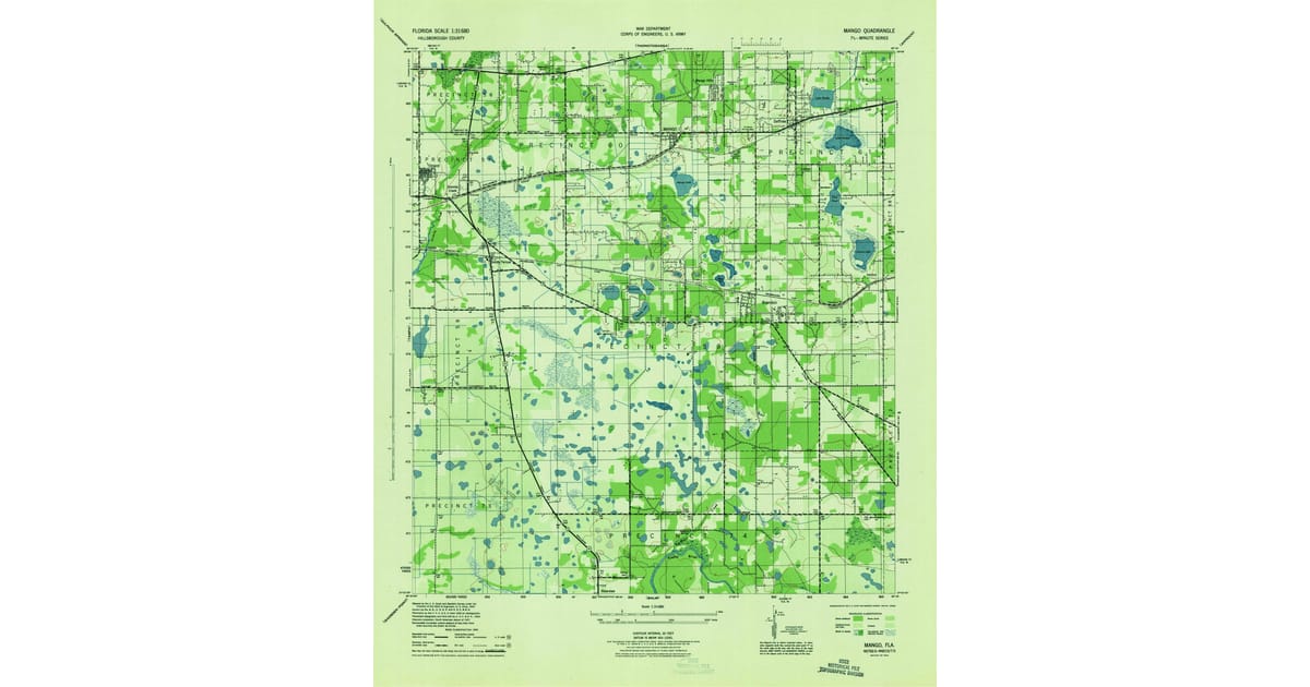 1944 Map of Mango, FL — High-Res | Pastmaps
