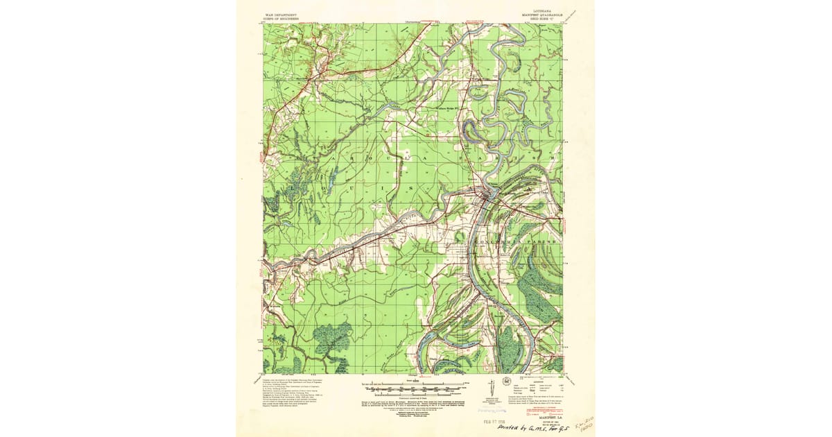 Old Maps of Archie, LA for Metal Detecting | Pastmaps