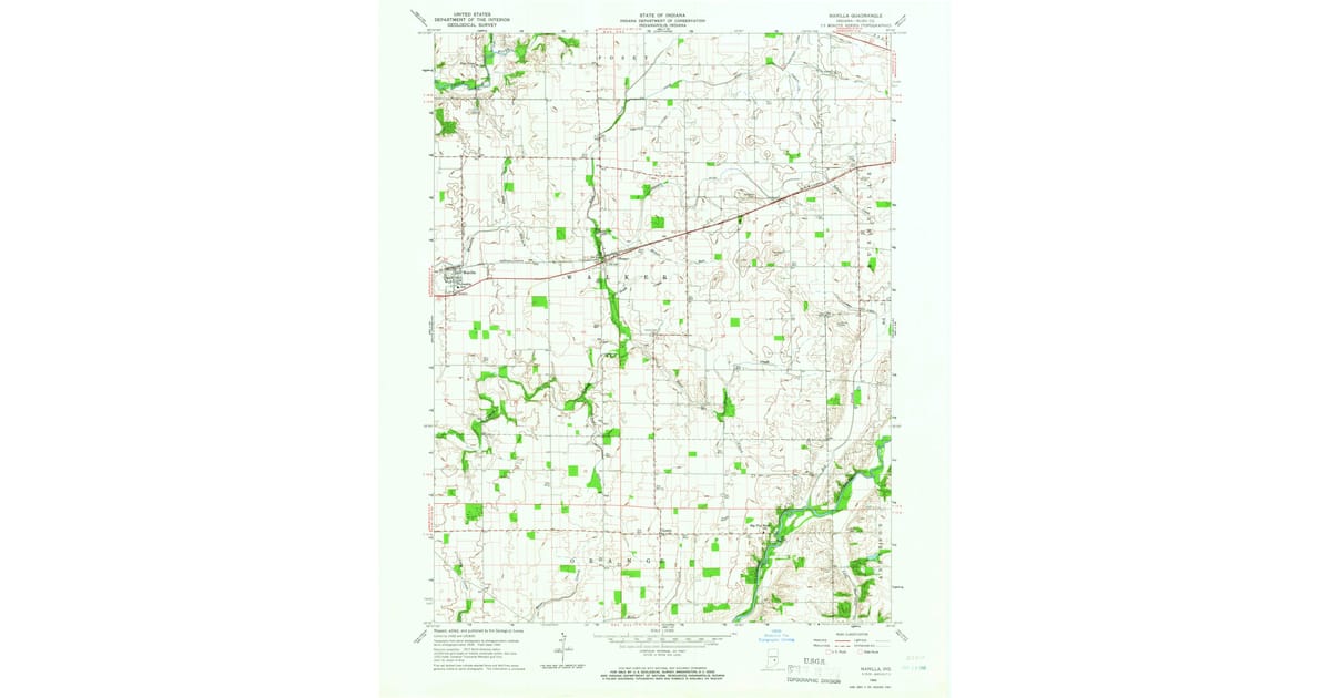 1960s Maps of Manilla, IN | Pastmaps