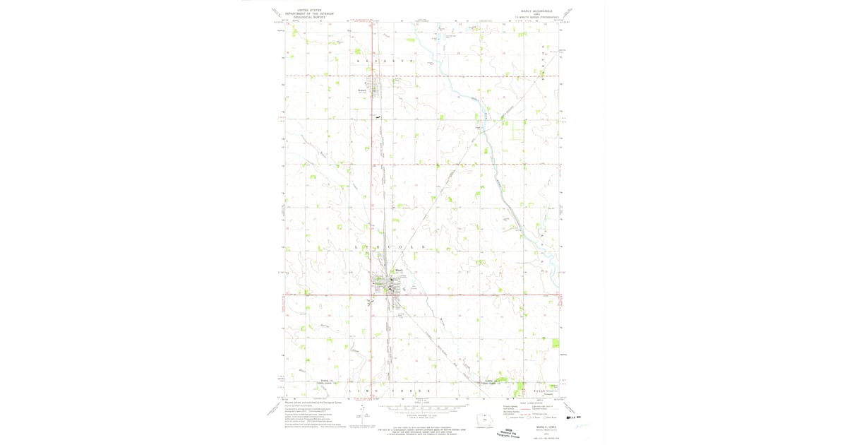 1972 Map of Manly, IA — High-Res | Pastmaps