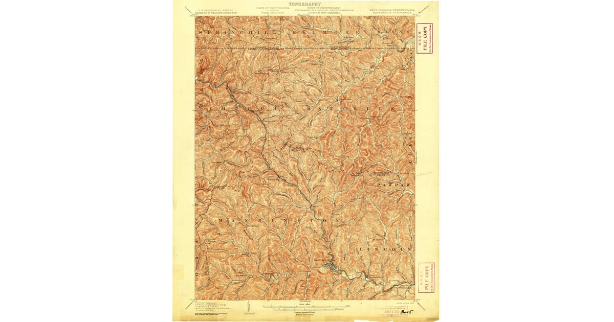1905 Map of Mannington, WV — High-Res | Pastmaps