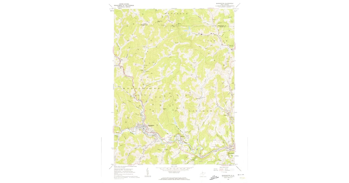 1960 Map of Mannington, WV — High-Res | Pastmaps