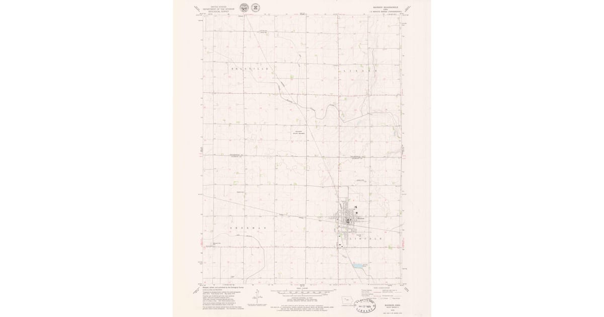 1979 Map of Manson, IA — High-Res | Pastmaps