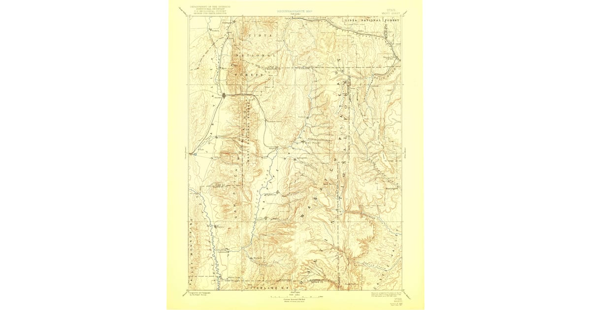 1895 Map of Manti, UT — High-Res | Pastmaps