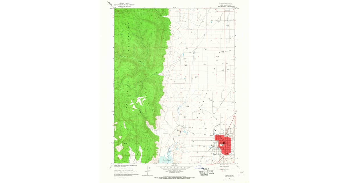 1965 Map of Manti, UT — High-Res | Pastmaps