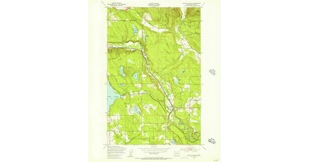1949 Map of Maple Valley, WA — High-Res | Pastmaps