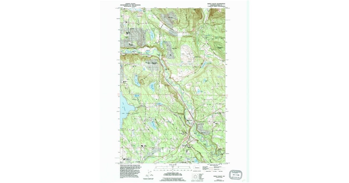 1995 Map of Maple Valley, WA — High-Res | Pastmaps