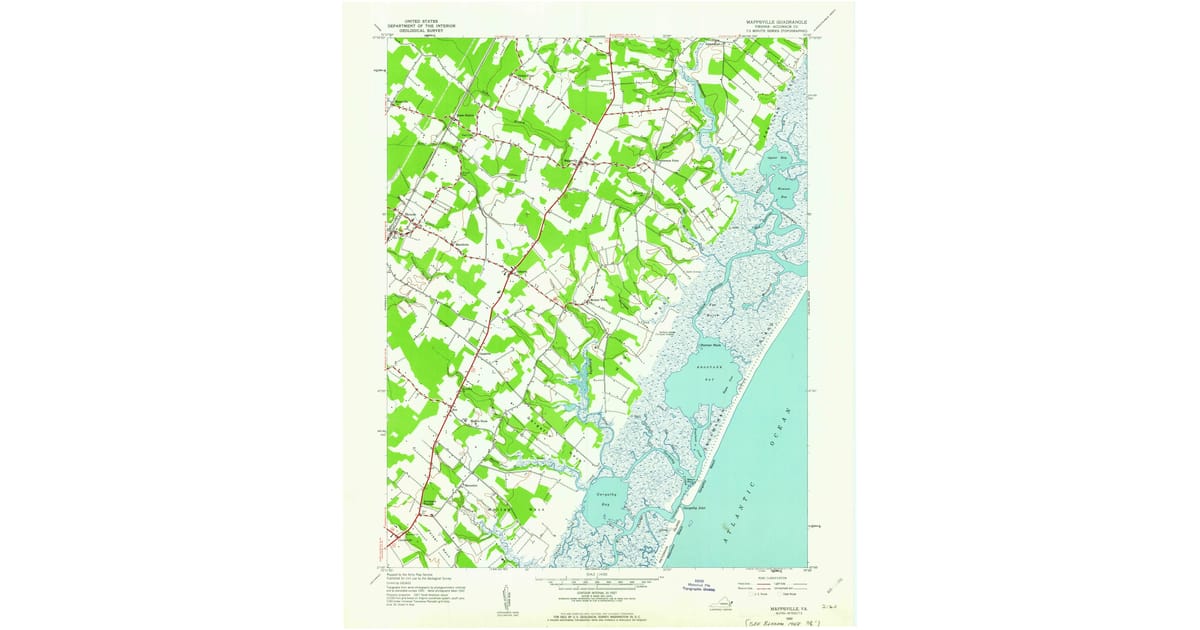 1940s Maps of Hallwood, VA | Pastmaps