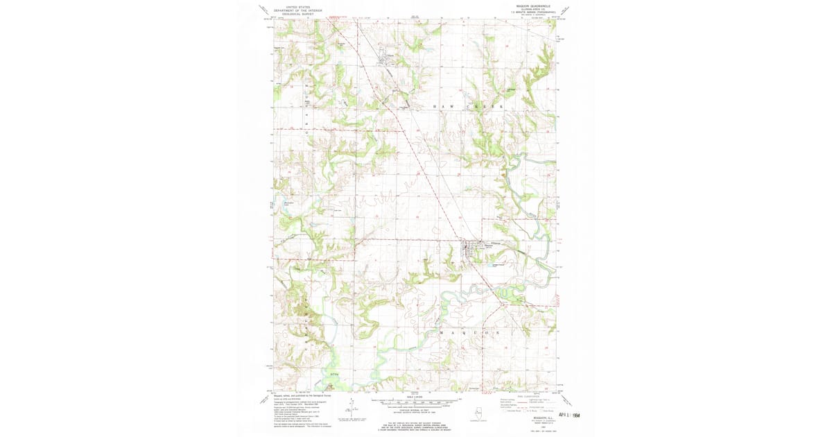 1982 Map of Maquon, IL — High-Res | Pastmaps