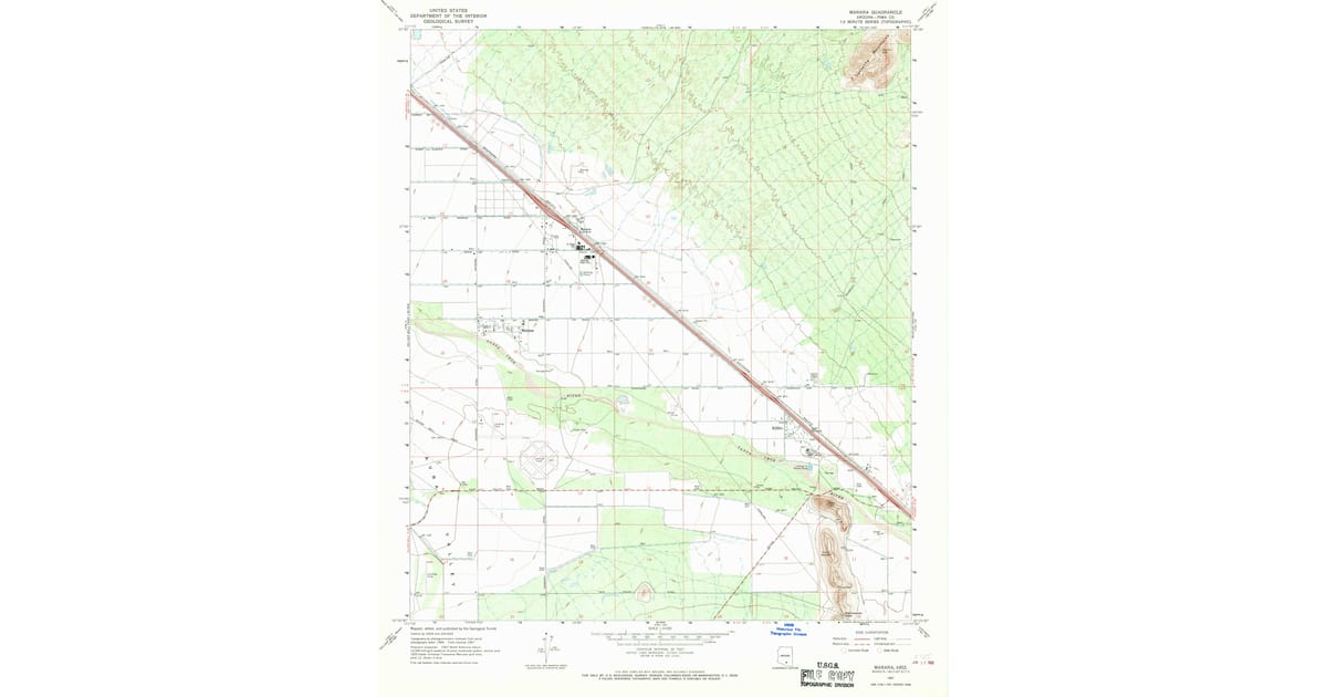 1967 Map of Marana, AZ — High-Res | Pastmaps