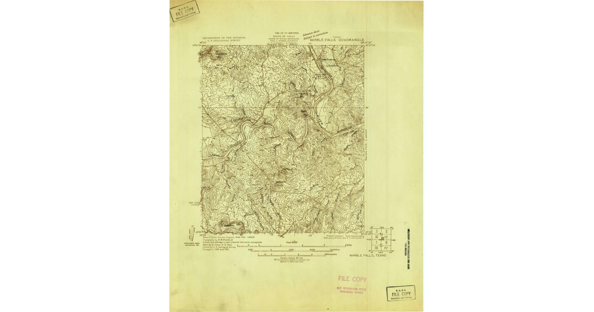 1930s Maps of Blanco County, TX | Pastmaps